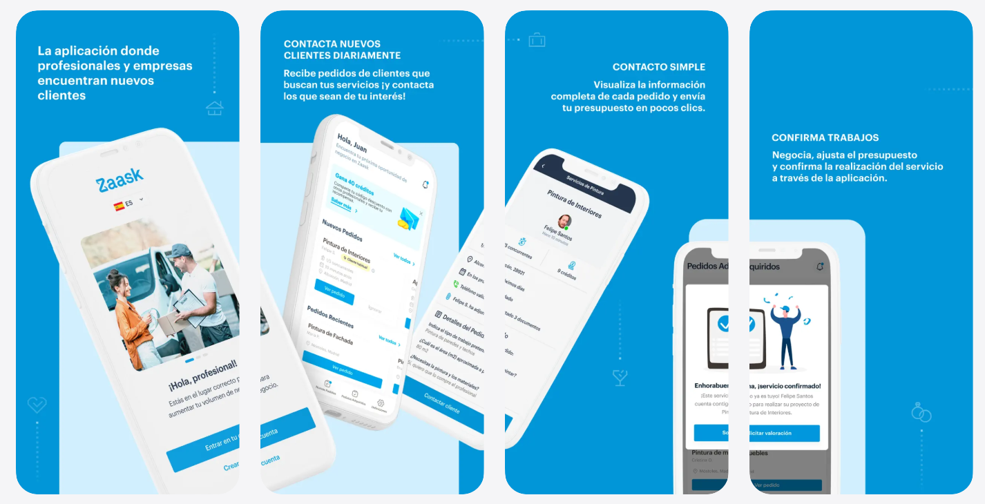 Cómo descargar la aplicación Zaask PRO – Atención al Cliente